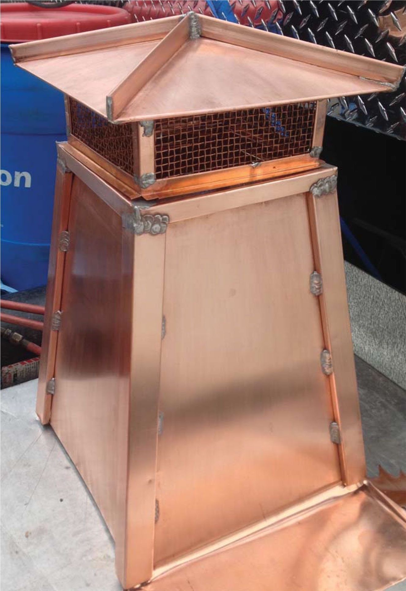 Copper Chimneys - Trap's Sheet Metal